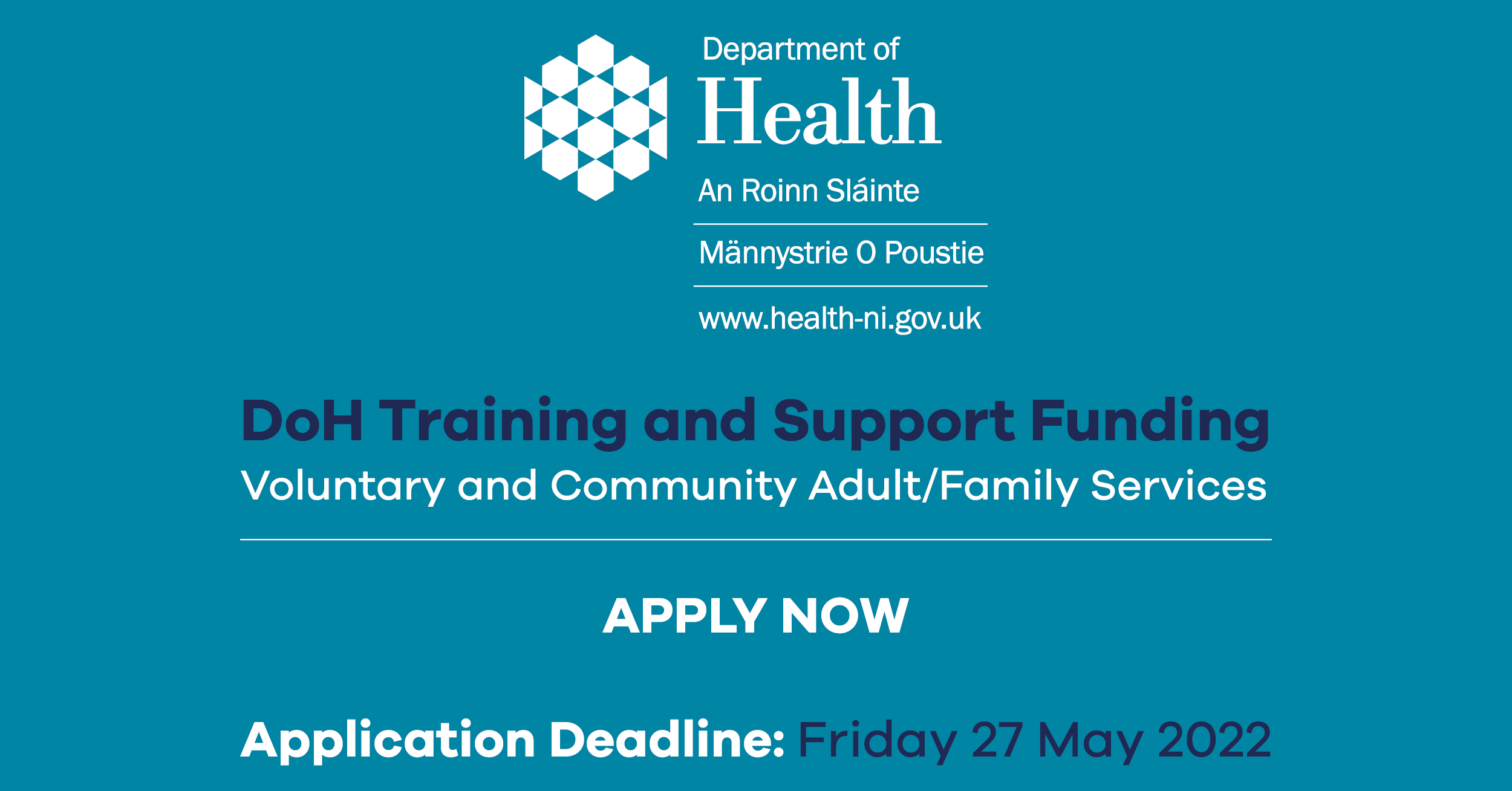 DoH Training and Support Funding - Voluntary and Community Adult ...
