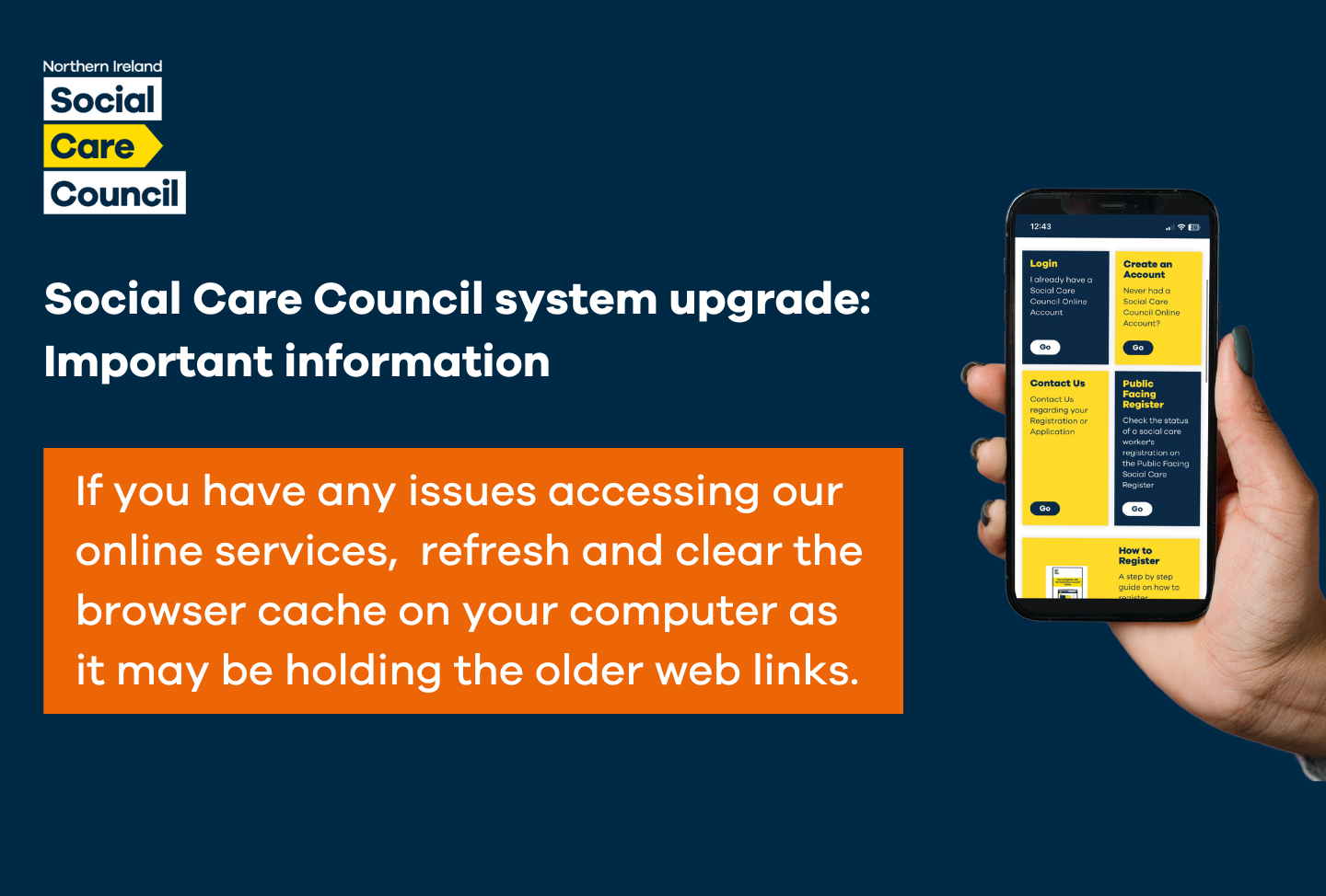 Social Care Council System Update - Important Information - NISCC
