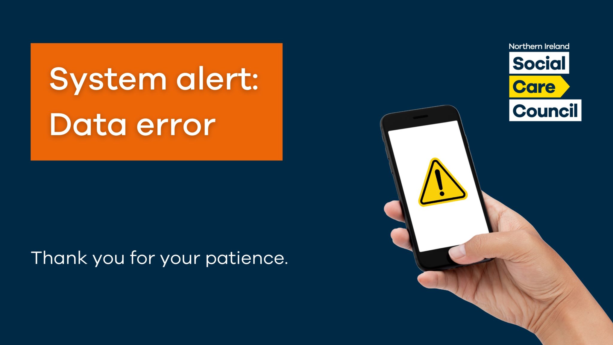 System alert: Data error - NISCC