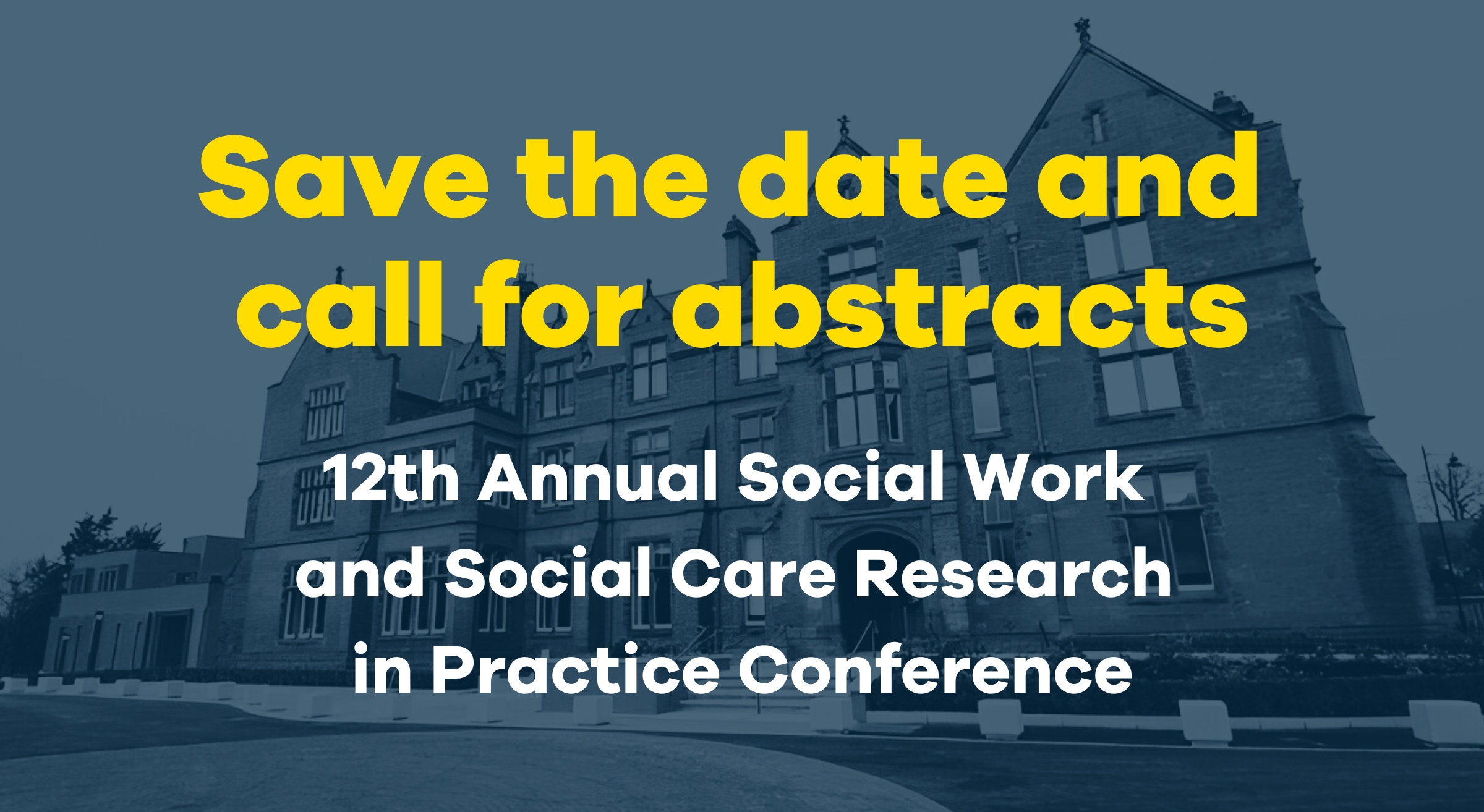 Save the date and call for abstracts - NISCC